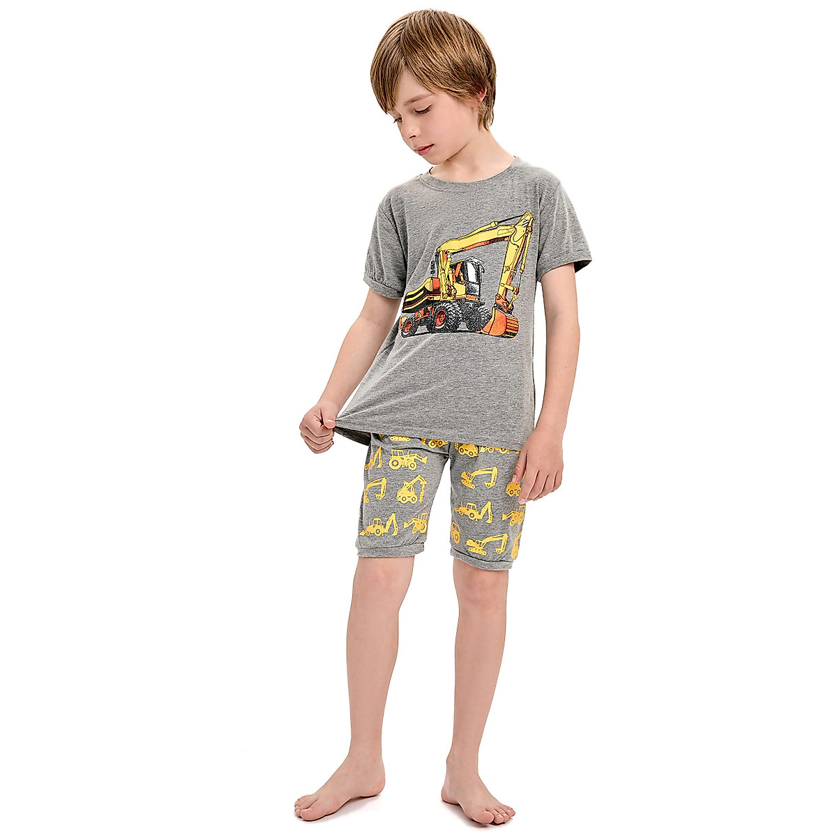 Boys Pajamas, 2 Piece Little Boys Pajama Sets Clothes Toddler Kids Sleepwear Size 3 4 T