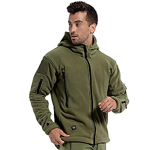 ReFire Gear Men's Warm Military Tactical Sport Fleece Hoodie Jacket