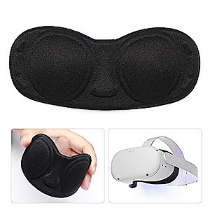 Touch Controller Grip Cover +Lens Cover for Quest 2,Silicone Anti-Throw Handle Protective Sleeve for Quest 2
