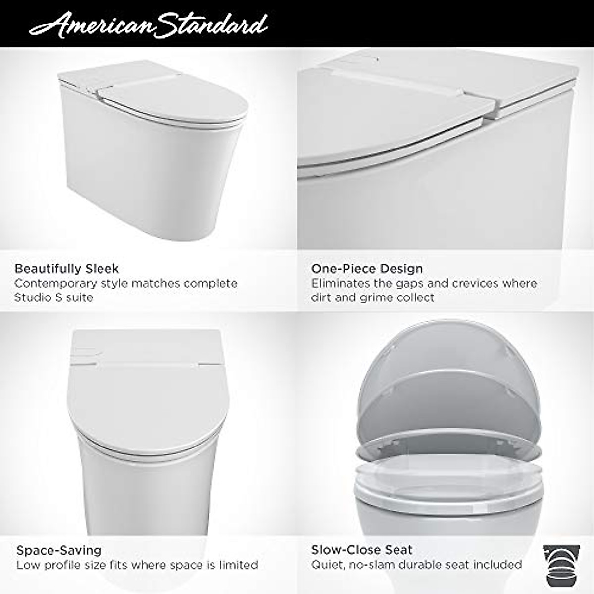 American Standard 2548A100.020 Studio S Toilet, White