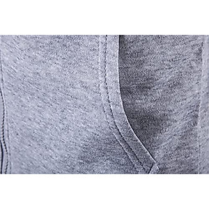 Maiyifu-GJ Men Zip Up Hoodie Tank Tops Slim Fit Sleeveless Workout Hooded Vests Casual Lightweight Bodybuilding Gym Hoodies (Light Grey,Medium)