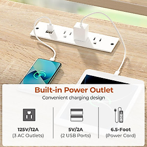 SOROGRA Small Computer Desk with Storage Shelves 39.4 inch Home Office Desk with LED Lights and Power Outlets, Writing Desk with Monitor Stand for Bedroom, Small Space, Oak