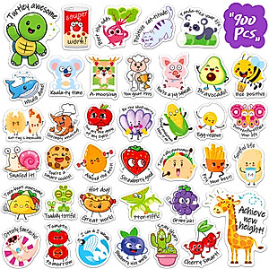 600PCS Punny Teacher Stickers for Students, Funny Teacher Reward Stickers for Kids Classroom Supplies Motivational Potty Training Stickers Cute Animal Incentives Stickers for Kids Toddlers School Home