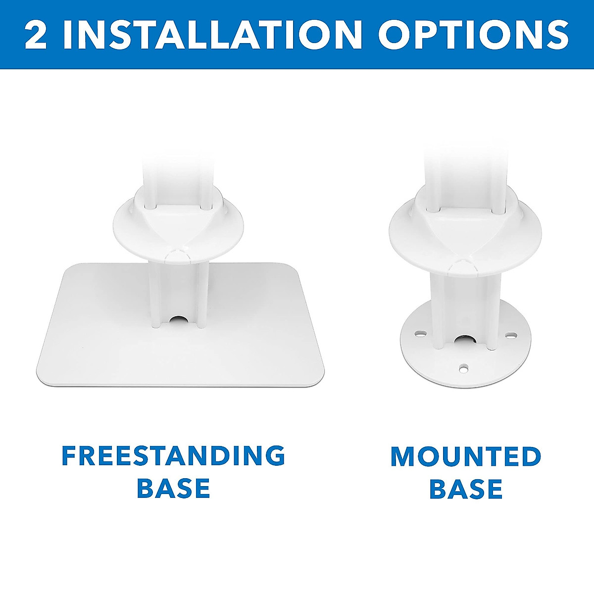 Mount-It! Secure Tablet Floor Stand for iPad, iPad Pro, iPad Air, Samsung Tab A | Anti-Theft Tablet Floor Mount Compatible with 10.2 and 10.5" Tablets | Tablet Kiosk Floor Stand (MI-3770W_G7), White