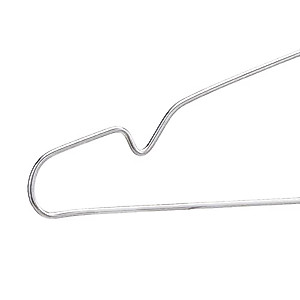 Amazon Basics Stainless Steel Clothes Hangers, 50-Pack, Silver