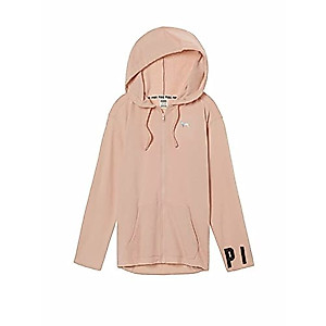 Victoria's Secret Pink Side Slit Full Zip Hoodie Full Zip Color Ballet Pink Size X-Small New