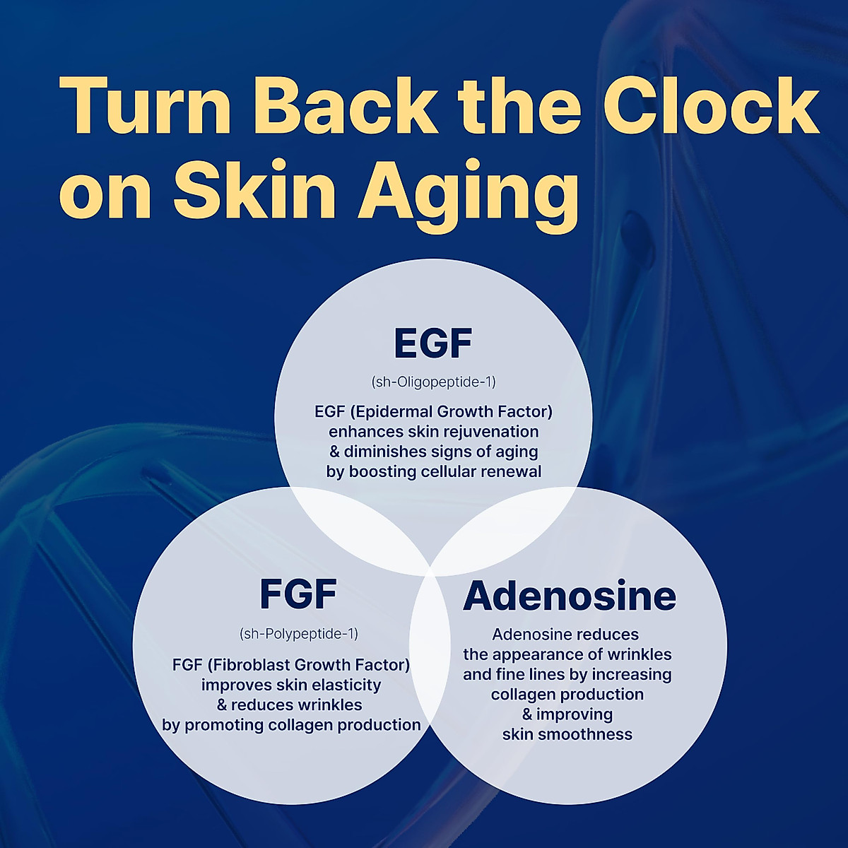 LANBELLE Ultra Lifting EGF FGF 10 ppm Ampoule Serum w/Centella Asiatica Hyaluronic Acids | Improves Skin Balance Elasticity Reduces Fine Lines Blemish Spots Hydrating Korean Skincare