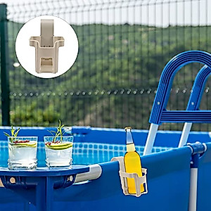 Baluue Party Outdoor Mug Above Cup Drinks, Pool Holder Accessories Supplies Rack Poolside Storage Beverage Garden Hanging Dink Ground Drink Refreshing Holders for Drinks Swimming 2pcs