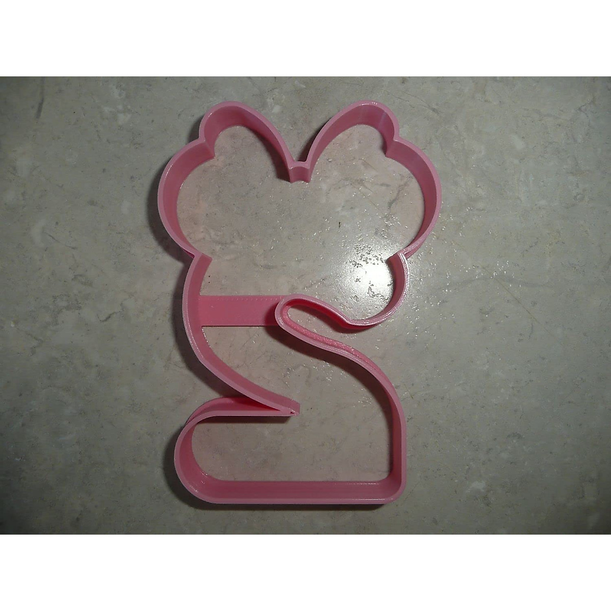 THEMED MAGICAL MOUSE WITH BOW NUMBER TWO 2 OUTLINE COOKIE CUTTER MADE IN USA PR4572