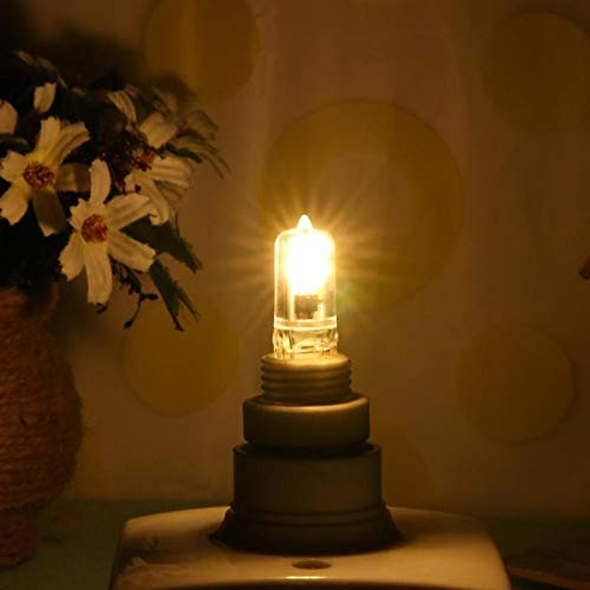 Lxcom Lighting 2W G9 LED Bulb Dimmable Led Corn Light Bulbs(10 Pack)- Led Chandelier Light Bulb Warm White 3000K 20W Halogen Bulb G9 Base Lighting for Chandelier Landscape Lighting,AC110V