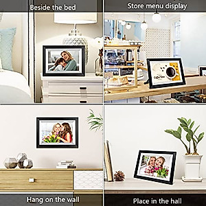 FRAMEO 10.1 Inch Smart WiFi Digital Photo Frame 1280x800 IPS LCD Touch Screen, Auto-Rotate Portrait and Landscape, Built in 16GB Memory, Share Moments Instantly via Frameo App from Anywhere