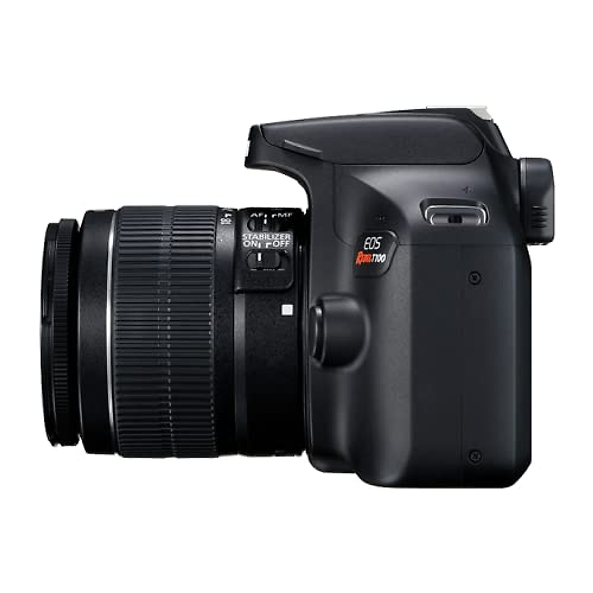 Canon EOS Rebel T100 / 4000D DSLR Camera with 18-55mm Lens, 4K Monitor, Mic, Headphones, 2 x 64GB Card, Filter Kit, Case, Photo Software, 3 x LPE10 Battery + More (Renewed)