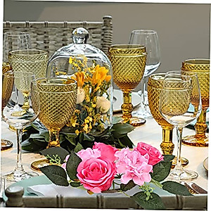 Abaodam 2pcs Artificial Candlestick Garland para Mesa De Wedding Table Decor Weddings Fake Rose Balls Flower Candle Ring Peony Candle Rings Wreaths Candle Wreaths Props