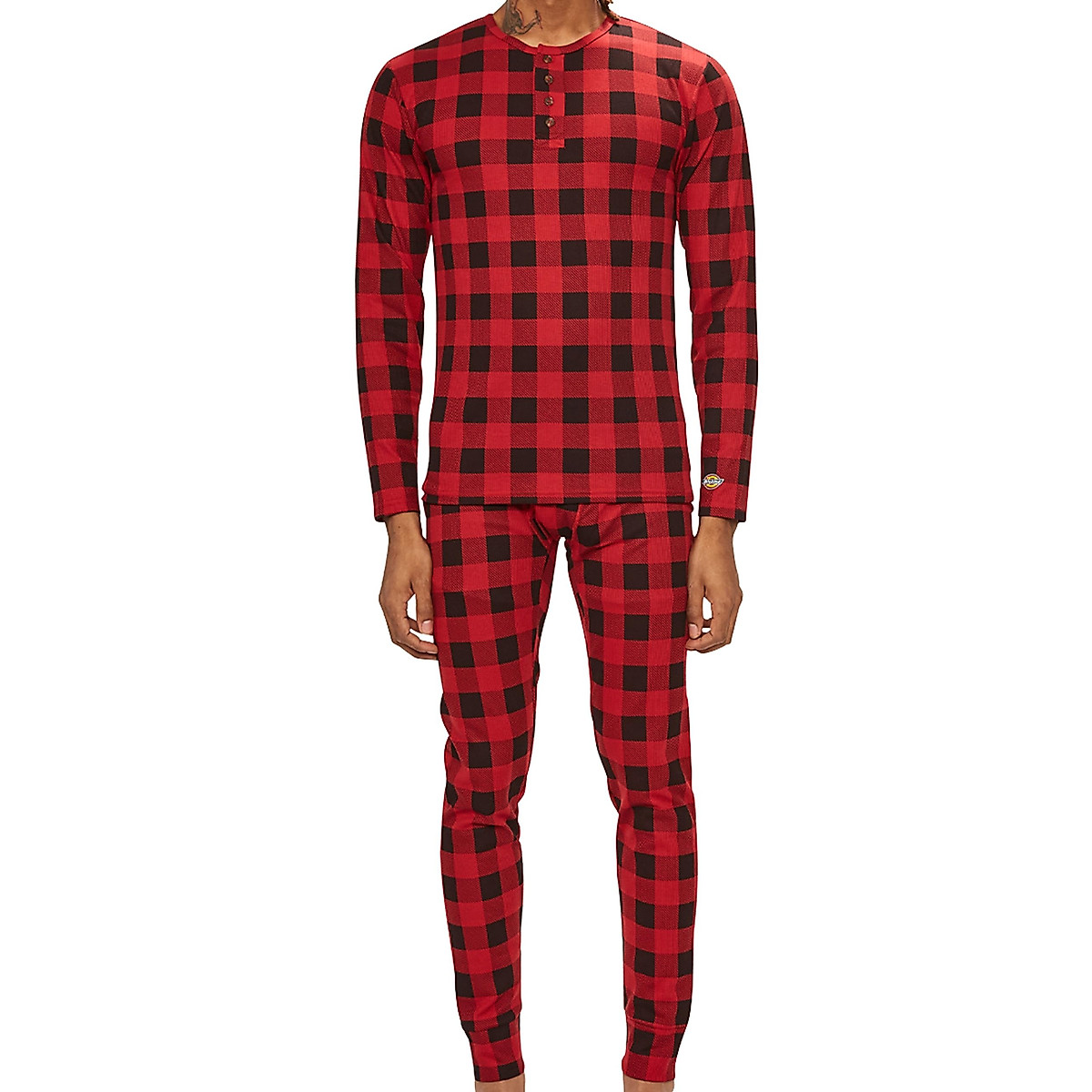 Dickies Mens Long Johns Thermal Underwear Set, 2 Piece Cold Weather Base Layer Set for Men