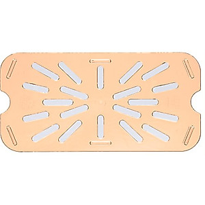 Carlisle FoodService Products 3089513 StorPlus Quarter Size High Heat Drain Shelf, Quarter Size, Amber