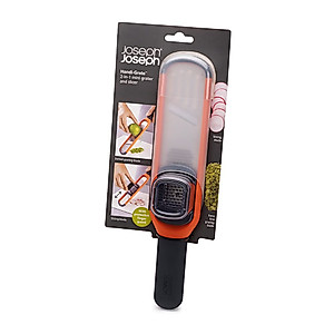 Joseph Joseph Handi-Grate 2-in-1 Grater & Slicer, Orange