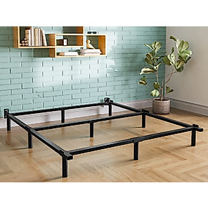 RLDVAY 7 Inch Metal Queen-Bed-Frame for Box Spring, Quick & Easy Assembly, Heavy Duty Queen Size Noise Free, Black