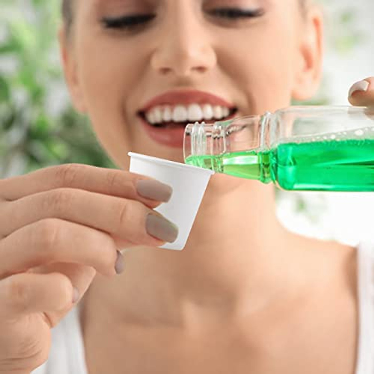 TV TOPVALUE 200 Count - 3 oz Small Paper Cups, Disposable Mouthwash Cups, Mini Paper Cups for Parties and Events