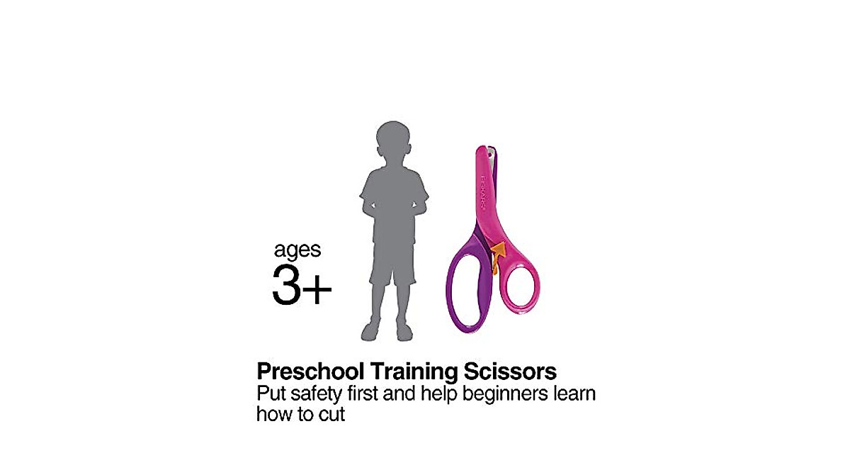 Fiskars Preschool Training Safety Scissors for Kids (6 Pack)