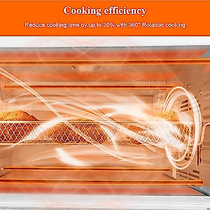 WHALL Toaster Oven Air Fryer, Max XL Large 30-Quart Smart Oven,11-in-1 Toaster Oven Countertop with Steam Function,12-inch Pizza,6 slices of Toast, 4 Accessories Included, Stainless Steel /1700W