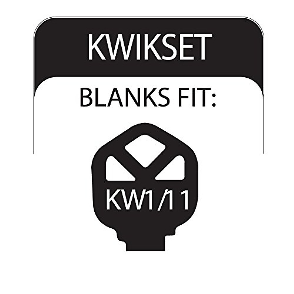 Lucky Line Key Shapes, RED WINE, House Key Blank, KW1/11, 1 Key (B108K)