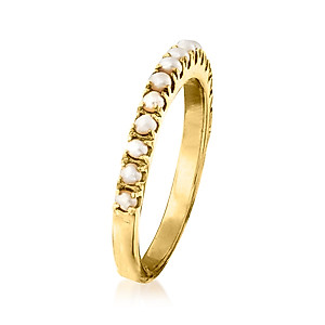 Ross-Simons 2mm Cultured Pearl Ring in Silver