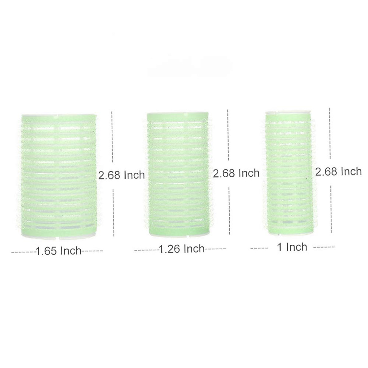 Taouwan Self Grip Hair Rollers Set,Natural Fluffy Hair Roots Hair Styling Tool, Hairdressing Curlers for Women,Large.Medium.Small 6 PCS DIY Self Grip Curlers (Cyan)