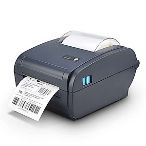 TREEYX Label Printer, Thermal Barcode Printer, Sticker Shipping Label Printer 4 * 6 Inch Bluetooth USB Pos Direct Portable Receipt Printer