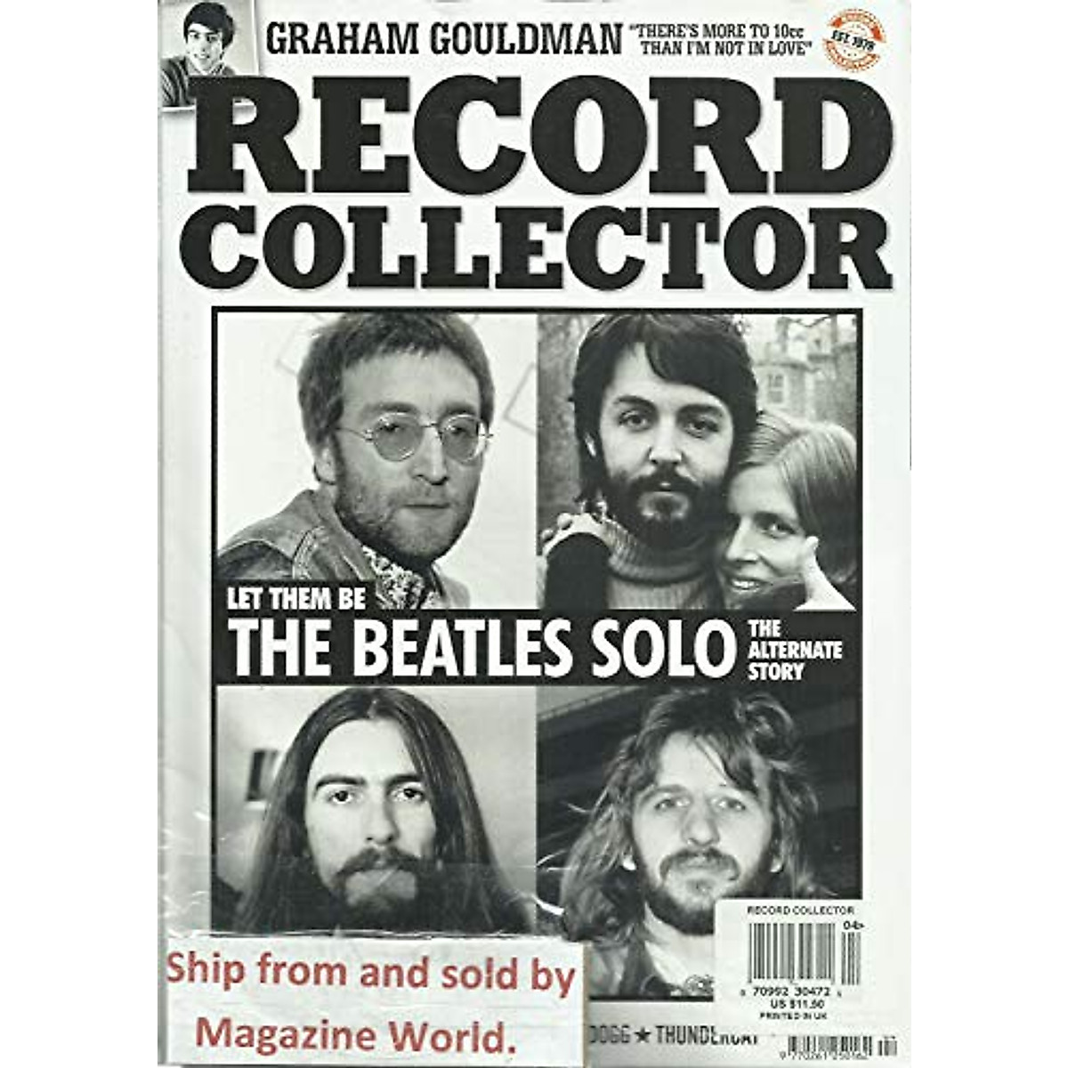 RECORD COLLECTOR MAGAZINE, LET THEM BE THE BEATLES SOLO, APRIL, 2020 ISSUE # 504