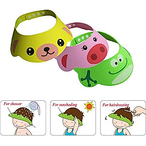 Idomeo Adjustable Lovely Baby Toddler Shampoo Shower Hat Bathing Cap Bathroom Safety