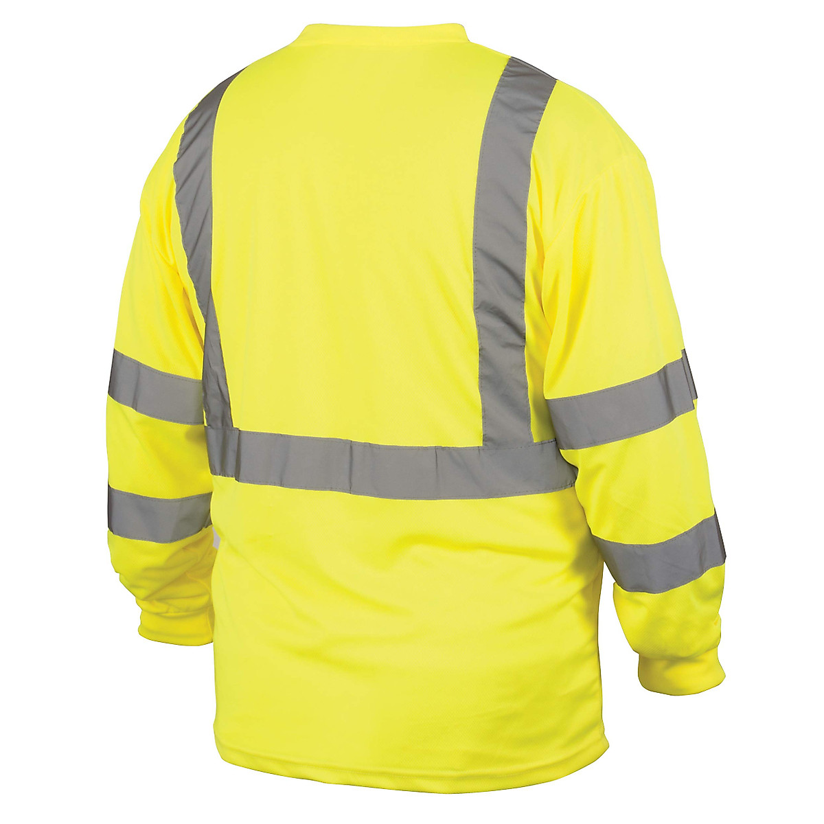 Pyramex Safety RLTS3110BXL RLTS31B Series Hi-Vis Safety T-Shirt, Polyester, X-Large, Lime