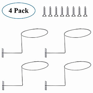 GrliTra Set of 4 Metal Hat Holder Wall Mounted Hat Rack for Baseball Cap or Cowboy Hat Rack Storage, Wigs Organizer Display Racks Cowboy Hat Rack Ball Wall Mounted Multifunctional Rack