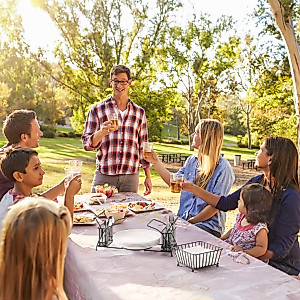 Sorbus Utensil Caddy — Use For Napkin, Cutlery, Plate Holder — Stackable Flatware Caddy, Tabletop Organizer — Ideal for Dining Table, Party, Buffet, Kitchen, Entertaining (Black)