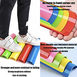 Fanboxk Team Building Activities Pipeline Kit Group Games,Outdoor Party Group Game for Kid Adult, Cooperative Team Race for Birthday Party - Set of 12-10 Pack Colorful Half-Pipe and 2 Golf Ball.