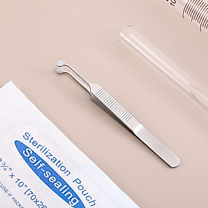 Meibomian Gland Expressor Stainless Steel Eyelid Massage Prevent Excessive Force for Dry Eyes (Round)