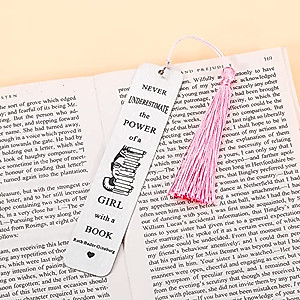Inspirational Bookmark for Powerful Women Girls Female Lawyer Students Book Lover Birthday Graduation Law Bookmark Gifts for Daughter Friends Lady BFF Christmas Gifts for Teenage Girls Fans