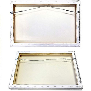 The Oliver Gal Artist Co. Abstract Wall Art Canvas Prints 'Halfway in Black and White' Home Décor, 20 in x 20