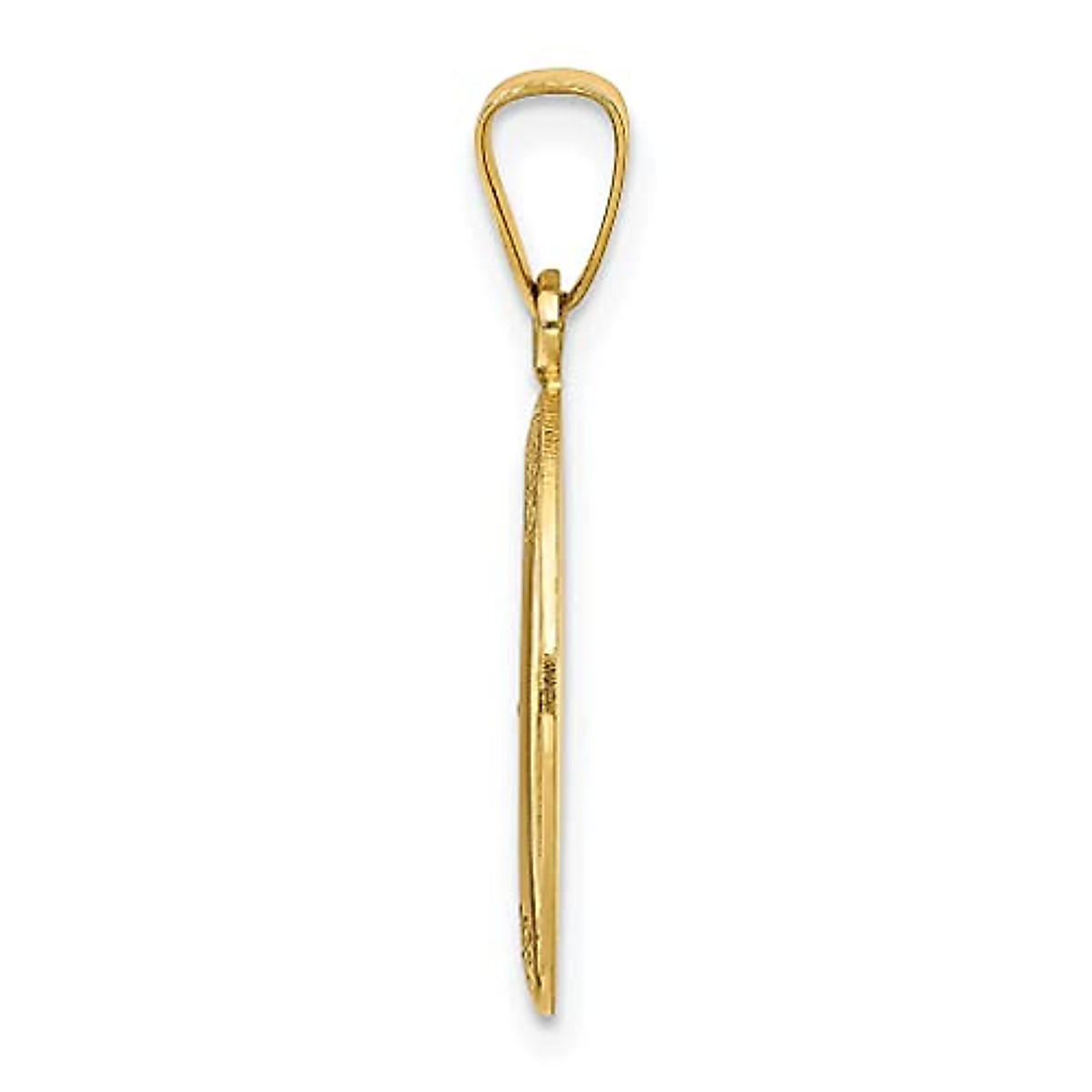 IceCarats 14K Yellow Gold Saint Anthony Medal Necklace Charm Pendant 23.3mm x 11mm Only