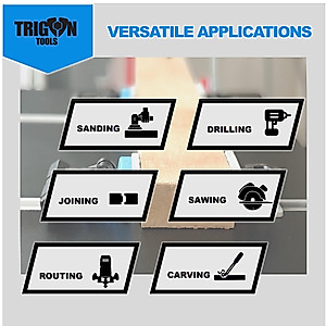 T-Track Clamps for woodworking, T Track accessories, for T-Track Profile (3/4’’ * 3/8’’) | Stop Blocks | Inline Auto Adjust Quick Release Woodworking Clamps, for Routers, Drill press, Table saws, 4pc