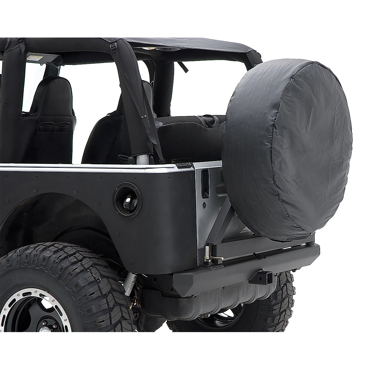 Smittybilt 76750D SRC Classic Rear Bumper with D-Ring Mounts and Shackles for 1976-2006 Jeep Wrangler TJ/YJ/LJ
