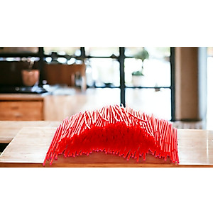 500 Ct Red Flexible Drinking Straws Bendable Soda Party Restaurant Bulk Supplies