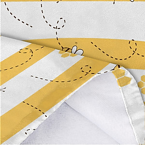 Cute Bee Plastic Bag Holder, Honeybee Honeycomb Grocery Bag Storage Holder Garbage Shopping Bag Trash Bags Organizer for Kitchen Home