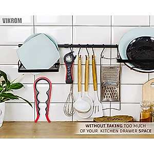 Silicone Jar Opener Gripper Pad - 3Pcs Nonslip Bottle Opener Rubber Jar Opener Gripper Pad Kitchen Set Jar Openers for Seniors Hand Can Opener Kitchen Gadgets - Handle Can Opener Multi Purpose Opener