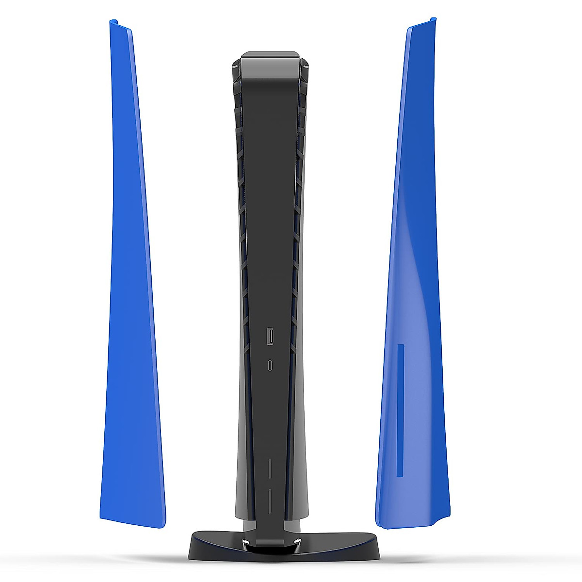 IQIKU PS5 Plates for Disc Edition, PS5 Cover, Hard Shock Resistant PS5 Shell (Blue)