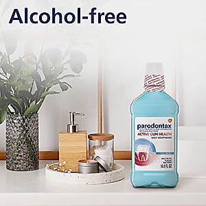 Parodontax Active Gum Health Mouthwash, Antiplaque and Antigingivitis Mouthwash, Mint, 16.9 Fl Oz