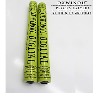 77375 Battery Compatible with STREAMLIGHT FLASHLIGHTS 77375 77175 9926J SL20LP SL20L SL20XP-LED 6V 2600mAh NiMH OXWINOU Battery Stick(2-Pack)