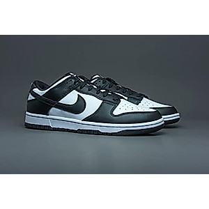 Nike Dunk Low Retro Men's Basketball Shoes, White Black White, 11 US