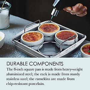 Chicago Metallic Professional Crème Brulee, 6 Piece Set, Stainless Steel