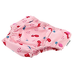 Acorn Baby Toddler Swim Diaper Size 5 and 6 Adjustable - Pink Flamingo Swimmers Reusable Toddler Swimming Diaper