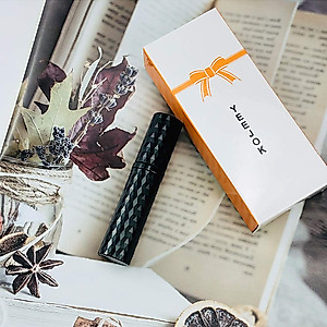 Yeejok Travel Perfume Bottle, Refillable Perfume Atomizer for Travel 5ml, TSA-Approved Portable Mini Empty Cologne Spray Bottle Pump Refilled for Men and Women, Black